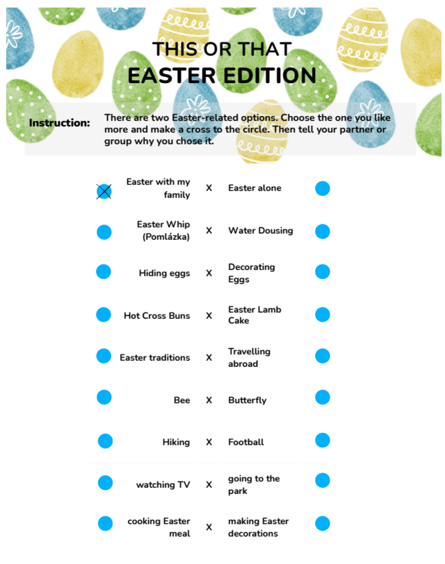 Easter and Spring Speaking Activities | Učitelnice