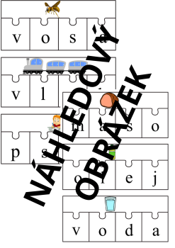 Puzzle - čtyřpísmenná slova | Učitelnice