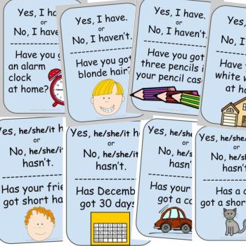 have got - yes/no questions + answers GAME | Učitelnice