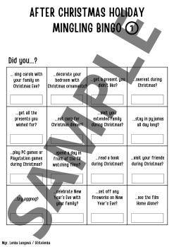 AFTER CHRISTMAS HOLIDAY MINGLING BINGO | Učitelnice
