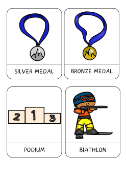 WINTER SPORTS - Three-part cards | Učitelnice