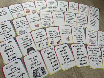Free time, hobby - conversation cards | Učitelnice