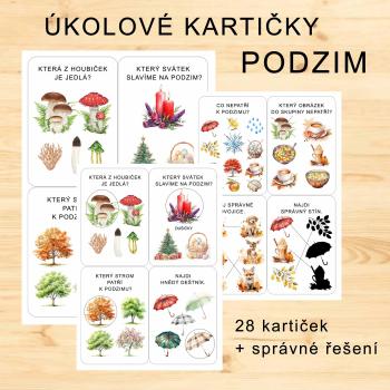 ÚKOLOVÉ KARTIČKY PODZIM | Učitelnice