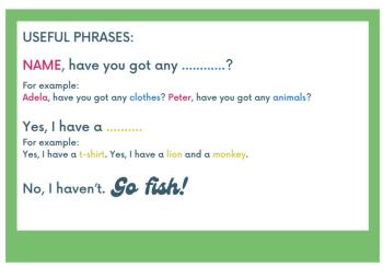Go Fish: parts of speech | Učitelnice