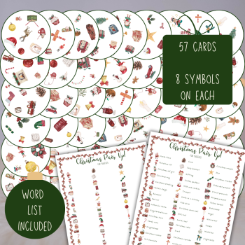 Christmas Pair Up! 57 cards | Učitelnice